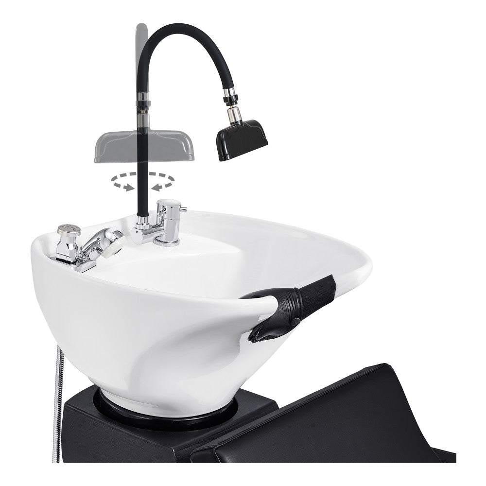AuraMist Rainfall Shower Head for Scalp Care & Shampoo Bowl Therapy
