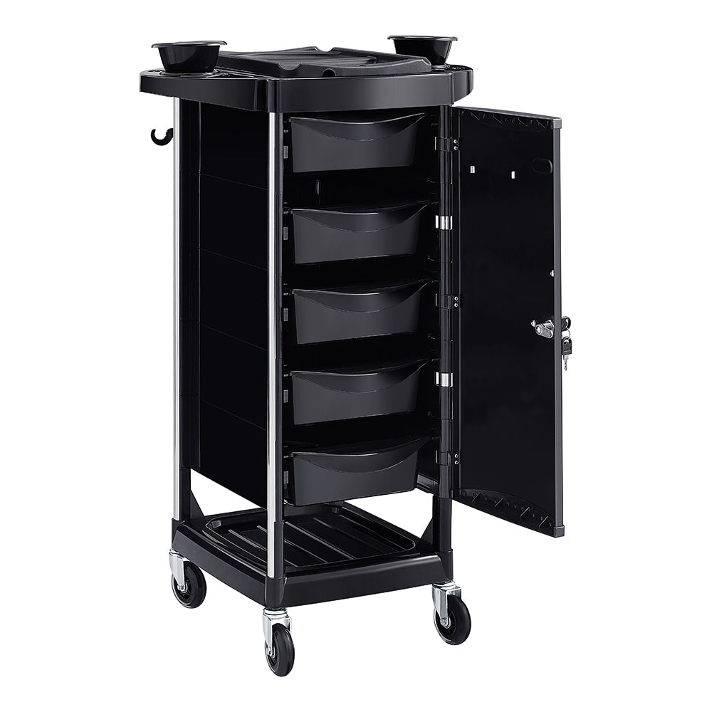 Hair Salon Styling Station Cabinet, Salon Roller and Trolley Carts
