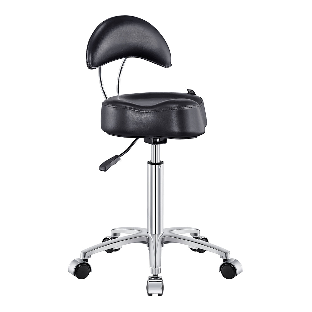 Stool Chair with Backrest, Adjustable Stool Chair, Rolling Stool Chair