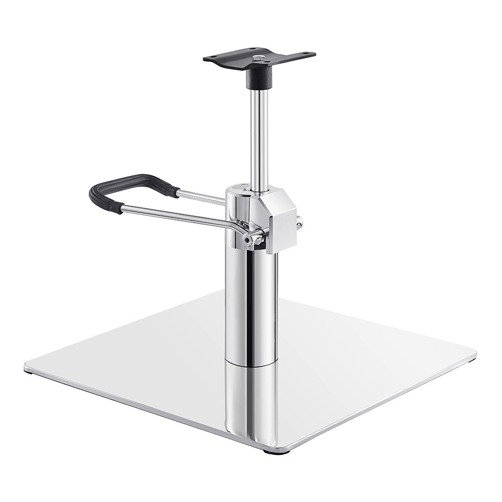 Salon Chair Hydraulic Pump and Square Base Set - Chrome - DIR