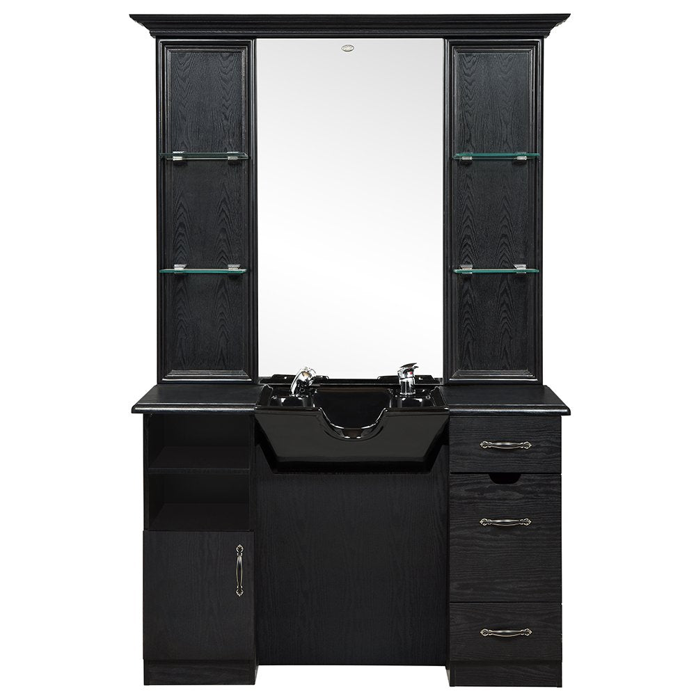 Stylish Barber Station and Barbershop Workstations with Sink